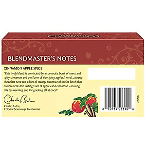 Celestial Seasonings Herbal Tea, Cinnamon Apple Spice, Caffeine Free, 20 Tea Bags (Pack of 6)