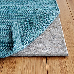 RUGPADUSA - Basics - 5'3" x 7'6" - 1/4" Thick - Felt + Rubber - Non-Slip Rug Pad - Cushioning Felt for Added Comfort - Safe for All Floors and Finishes