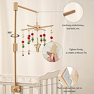 Crib Mobile Arm - Wooden Mobile Arm for Crib | Crib Mobile Holder | Baby Mobile Crib Hanger | Nursery Decor (Crib Arm)