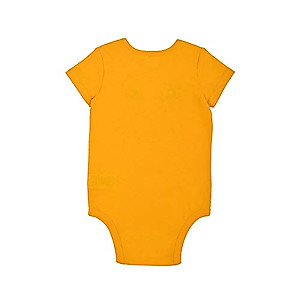 Disney Lion King Boys’ Simba Costume Bodysuit and Hat Set for Newborn and Infant – Yellow/Brown/White