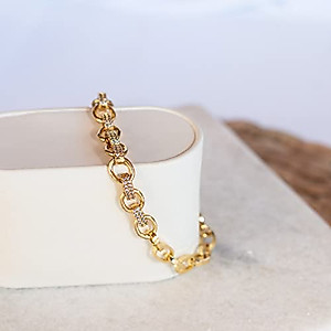 Viruta Jewelry Luxury bracelet for women handmade in 18k gold plated stainless steel