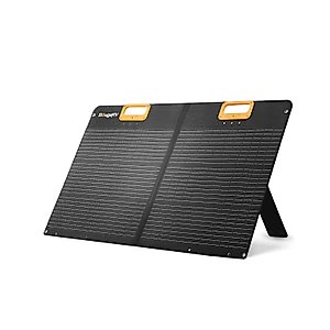 BougeRV 100W Portable Solar Panel for Power Station, Foldable Solar Cell Solar Charger with Adjustable Kickstand, Waterproof IP67 for Outdoor Camping RV Off Grid System