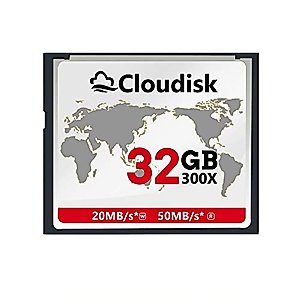 Cloudisk Compact Flash 32GB CF Card Memory Cards High Speed CompactFlash 32G Reader Camera Card for DSLR