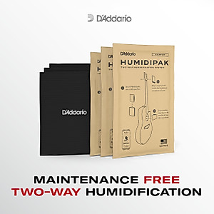 D'Addario Accessories Guitar Humidifier System - Humidipak Maintain Kit - Automatic Humidity Control System - Maintenance-Free, Two-Way Humidity Control System For Guitars