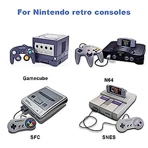 Azduou N64 to HDMI Converter Converts N64 Game Console Video Signal to HDMI Signal Easily Connect The Game Console to HDTV Adapter/Converter（Support N64，SNES，SFC，NGC）