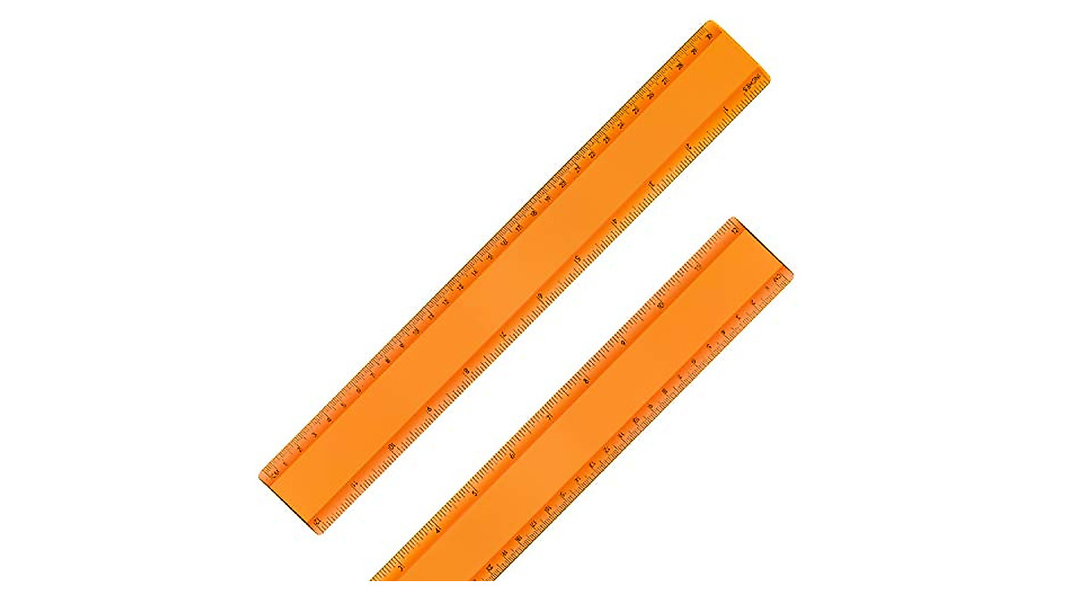 2 Pack Plastic Ruler for School & Office | EBOOT
