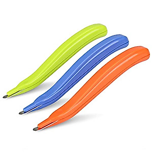 Gowall 3 Pack Magnetic Staple Remover Professional & Labor-Saving Staple Remover Tool Universal Staple Puller Remover Easy Grip Staple Remover Stick for Office School and Home, Multiple Colour