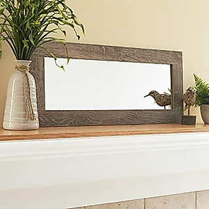 Household Essentials 8078-1 Ashwood Rectangular Wall Mirror