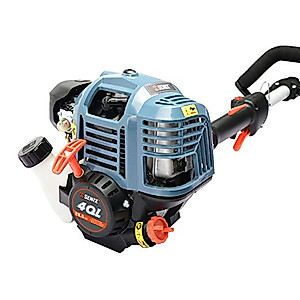 SENIX 4QL® 26.5 cc 4-Cycle Gas Powered String Trimmer, Detachable Straight Shaft, 17.7-Inch Cutting Width, with Dual .095 Cutting Line and Bump Feed, GTS4QL-L, Blue