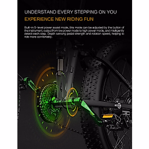 Bezior X Plus Electric Bike for Adults, Foldable 26" x4.0 Fat Tire Electric Bicycle, 1500w Motor 48V 17.5Ah Removable Lithium Battery, Up to 25MPH, 27-Speed Gear and Dual Shock Absorber Ebikes