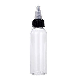 KingWei LDPE Plastic Extruded Liquid Bottle,Squeeze Bottle,Dropper Dispensing Bottle,10Pcs 2oz Bottles,Laboratory wash Bottle,drip Bottle,Watercolor Pigment Bottle, Ink Discharge Bottle