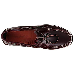 Timberland mens 2-eye Boat loafers shoes, Rootbeer/Brown, 8.5 US