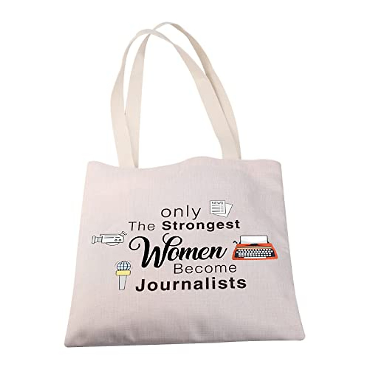 MBMSO Journalist Tote Bag Journalism Gifts News Reporter Gifts only the Strongest Women Become Journalists Shoulder Bag (Journalist Tote Bag)