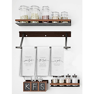 TUNW Christian Bible Verse Scripture Soft and Absorbent Kitchen Towels Dishcloth,Inspirational Quote Christian Hand Towels Dish Towels 16″×24″Set of 3,Gifts for Christian Women Faith (White-1)