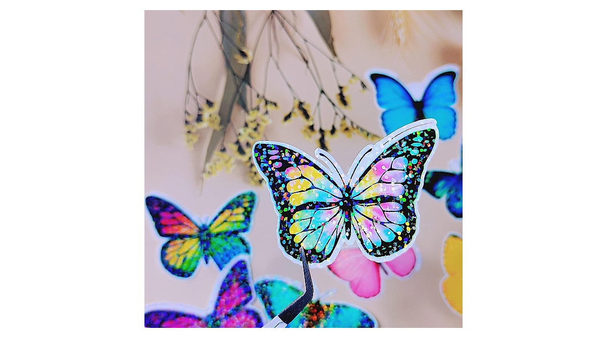 Bleidruck Waterproof Holographic Sticker Paper - 24 Sheets Printable Vinyl