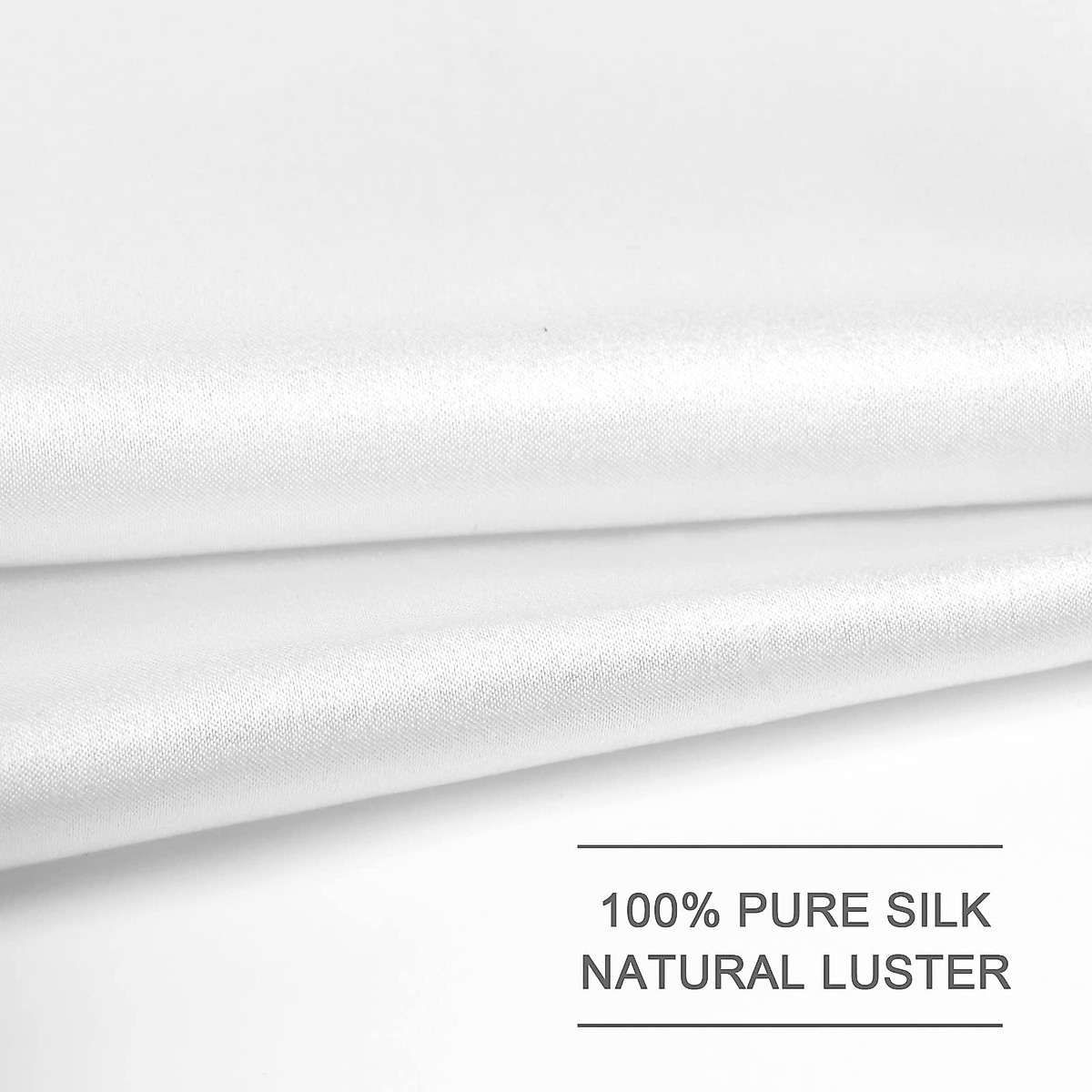 Selected Hanky 100% Pure Silk Pocket Square Solid White