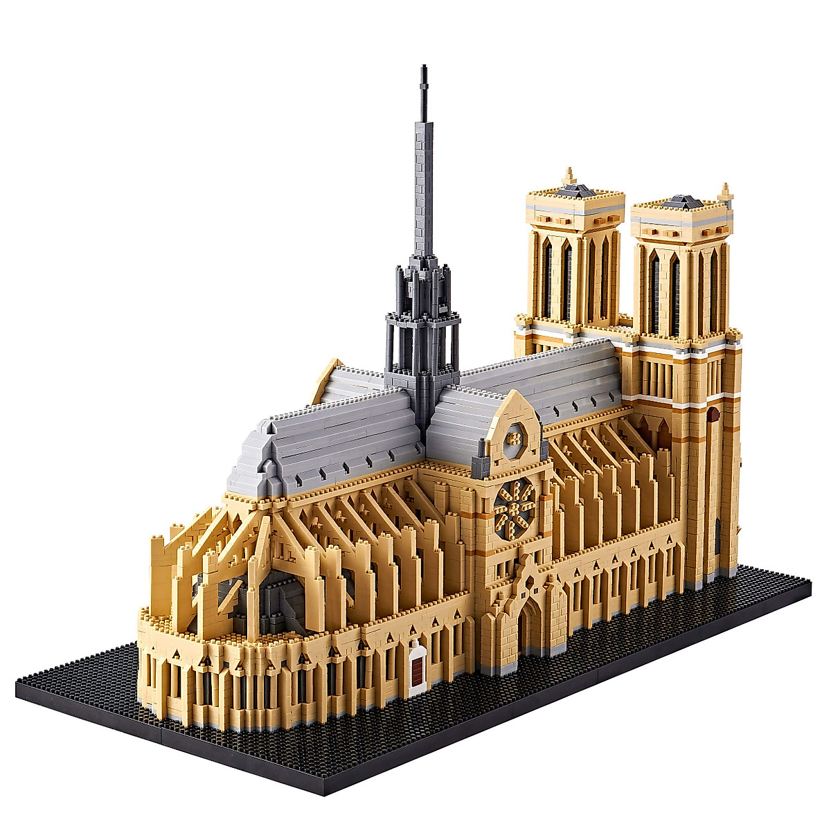 YaJie Notre Dame Architecture Collection Micro Building Blocks Modle Set,Building Set Toy Gift for Adults and Teens (7380 Pieces)