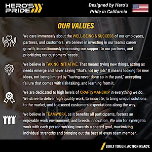 Hero's Pride Deluxe Recessed Cutout Teardrop Badge Holder, Standard Issue Leather Shield Case, Spring Clip and Neck Chain, 3" x 3-3/4" (9150T-0001)