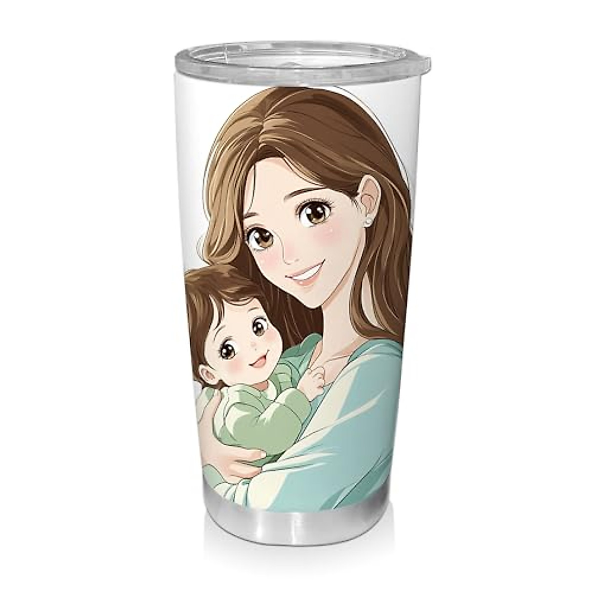 FOCIUZTA 20oz Playful Landscape Tumbler with lid, Travel Coffee Cup, Ideal for Easter, Gaming Enthusiast, Mother Day, and birthday gifts
