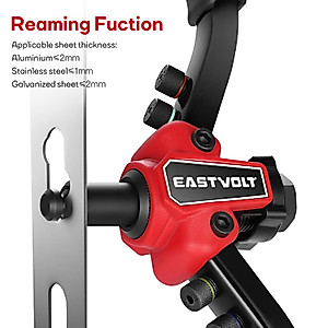 Eastvolt Rivet Nut Tool, 3 in 1 Hand Rivet, Rivet Gun Rivet Nut Tool Reamer 3 in 1 Set, Including 60Pcs Rivet Nuts, 6 Metric & SAE Mandrels and 2 Reaming Mandrels with Carrying Case (BT-501)