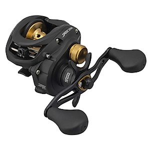 Lew's Classic Pro Speed Spool SLP 7.5:1 Left Hand Baitcast Reel Clam Pack,Black,Gold