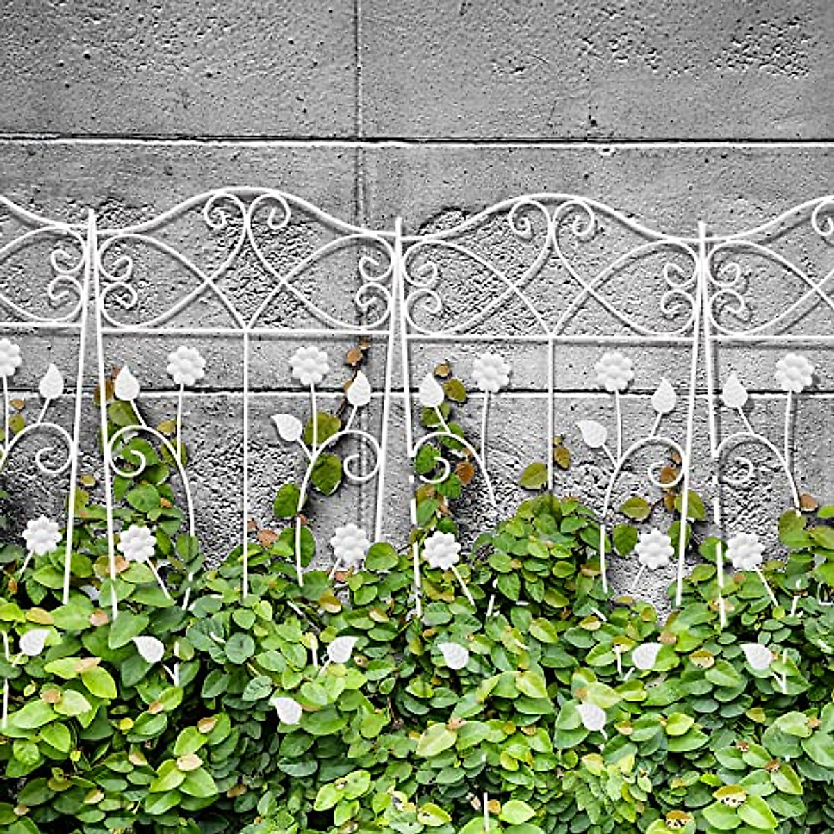 XYADX Trapezoidal Garden Trellis for Climbing Plants Outdoor, Sturdy Metal Trellis Climbing Plants Support, 59 X 16 Inches Garden Trellis for Vegetables and Flowers Pack of 4 - White