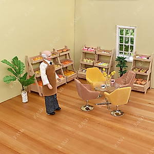 iland Miniature Dollhosue Accessories on 1 12 Scale, Mini Plants & Plant Hangers Set (Green Plants w/Wall Hooks 5pcs)