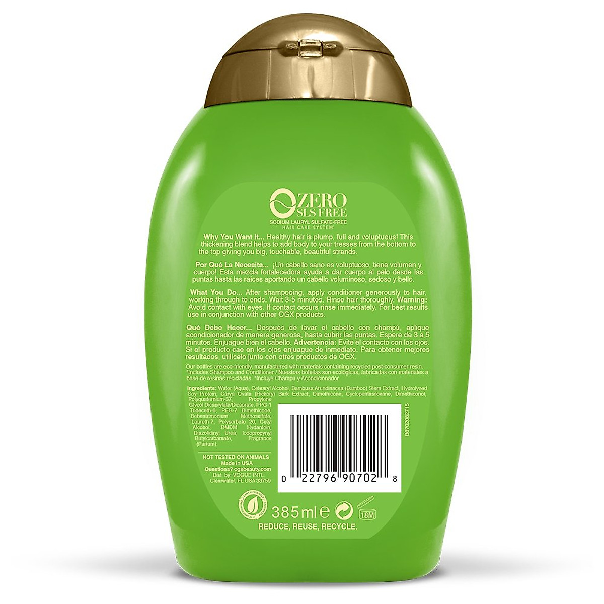 OGX Strength and Body Plus Bamboo Fiber-Full Conditioner, 13 Ounce