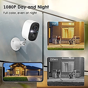Security Cameras Wireless Outdoor 2-Way Talk Battery Powered Wi-Fi Cameras for Outside and Indoor 1080P Night Vision AI Motion Detection Siren Alarm IP65 Weatherproof 2-Pack
