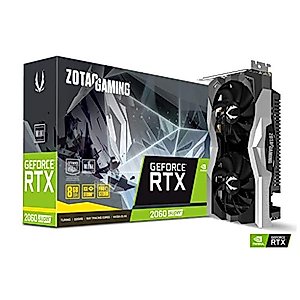 ZOTAC GAMING GeForce RTX 2060 SUPER MINI 8GB GDDR6 256-bit 14Gbps Gaming Graphics Card, Ice Storm 2.0, Super Compact, ZT-T20610E-10M