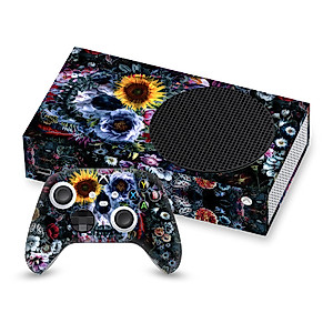 Head Case Designs Officially Licensed Riza Peker Skull Art Mix Matte Vinyl Sticker Gaming Skin Decal Cover Compatible with Xbox Series S Console and Controller Bundle
