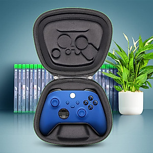 sisma Charging Cords Chargers Battery Travel Organizer (Grey) + Xbox Series X|S Controller Travel Case (Black)