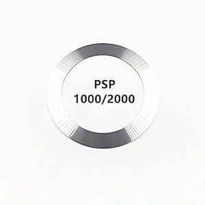 2 x UMD Back Door Cover Decorate Rims Steel Silver Ring with Adhesive for PSP 1000 2000 Replacement Part