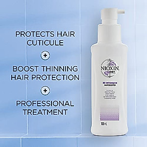 Nioxin Hair Booster, Cuticle Protection Treatment for Progressed Thinning, 3.38 Fl Oz