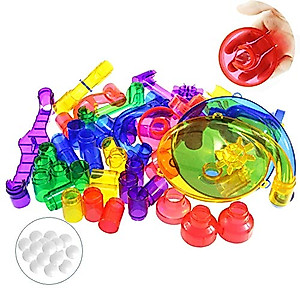 WTOR 216PCS Marble Run Super Set - Marble Maze Game Educational Learning Building Blocks Toys Gift for Boys Girls Kids Children
