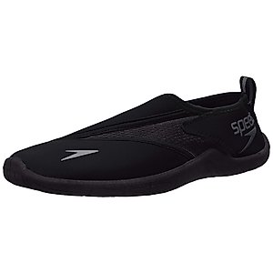 Speedo mens Surfwalker Pro 3.0 athletic water shoes, Speedo Black, 10 US