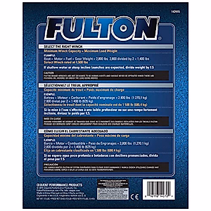 Fulton 142415 Dual Speed Winch with 20' Strap - 2600 lbs. Capacity, 1 Pack