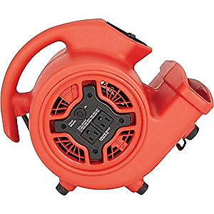 Ironton 1/8 HP Mini Air Mover/Dryer with Built-in Outlet - 500 CFM