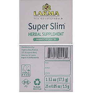 Lakma Super Slim Tea with Mango - 25 Tea Bags