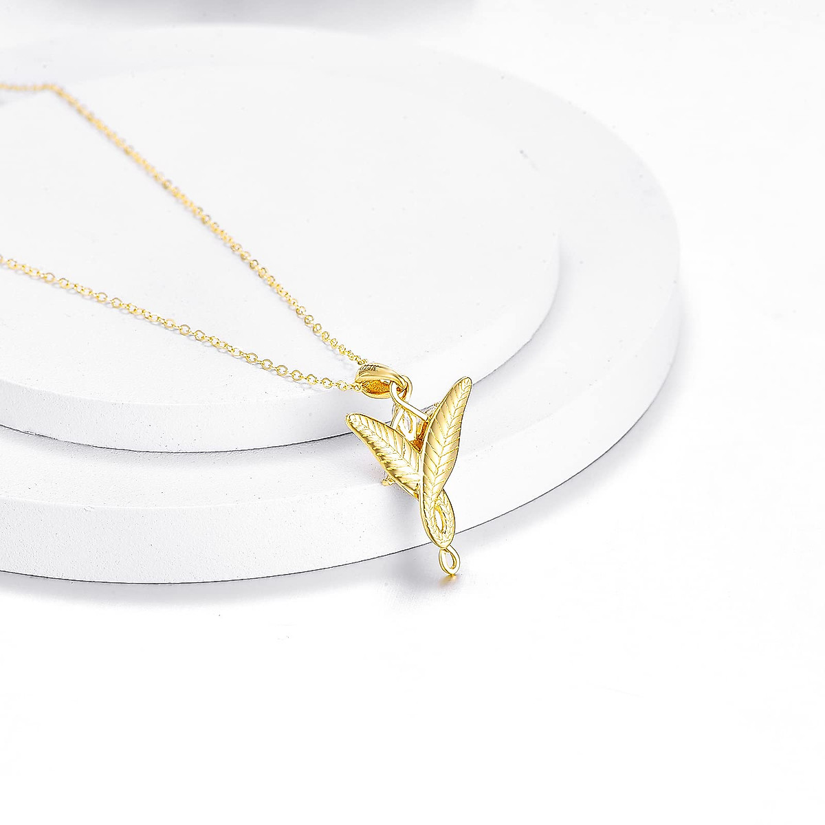 KECHO 14K Gold Arwen Evenstar Necklace Mothers Birthday Valentines Day Gifts for Women