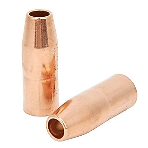 ViaGasaFamido 2pcs MIG Welding Gun Nozzle 5/8" 169727 MIG Welding Equipment Accessories Compatible Contact Tip for Miller M25/M40 Hobart MIG Welding Gun Copper