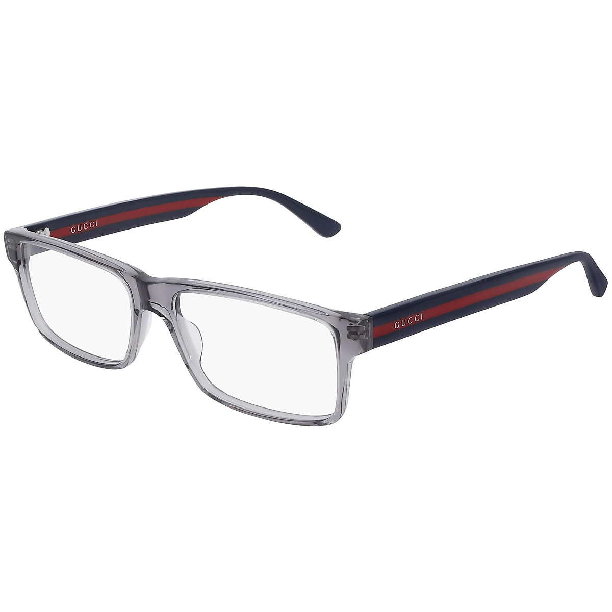 Gucci Web GG0752O 003 Eyeglasses Men's Grey/Blue Full Rim Optical Frame 56mm