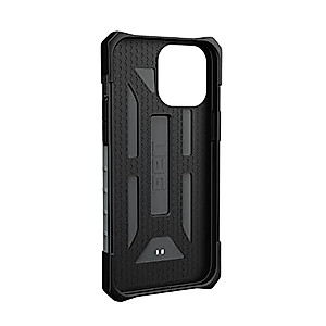 URBAN ARMOR GEAR UAG iPhone 13 Pro Max [6.7-inch screen] Case, Pathfinder Silver & Paracord Lanyard Adjustable Wrist Strap, Black