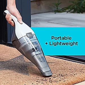 BLACK+DECKER dustbuster QuickClean Cordless Handheld Vacuum, White (HNVC215B10)