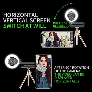 SOLUSTRE Web Camera 1 Set camera High Definition Webcam Video Webcam Advanced webcam with microphone Fill light webcam Webcam Live Streaming Webcam USB Webcam laptop computer plastic 4k