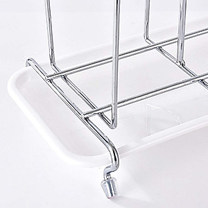 Kichvoe Dryer Mug Holder Stand Cup Drying Rack Stand, Metal Glass Mug Draining Tray Organizer Hanging Shelf Drinking Glass Drainer Stand for Kitchen Mug Mug Mug Holder