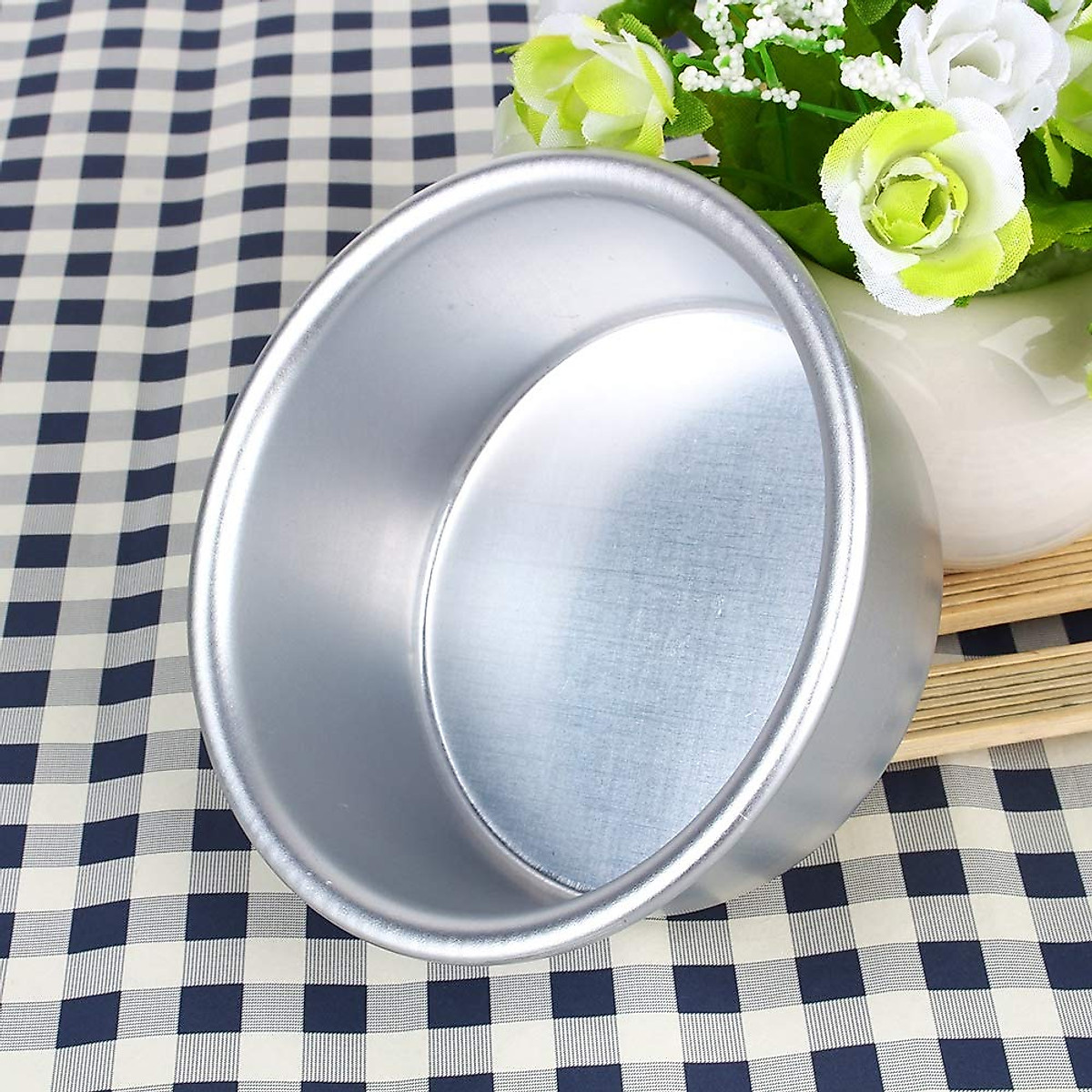 Small Cake Pan, 4 inch Cake Pan Aluminum Alloy Round Cake Pan Nonstick Circle Cake Pan Baking Mold Bakeware