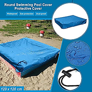 Lounge Chair Cover Sunshade Swimming Sandpit Cover Cover Children's Cover Waterproof Small Pool Patio Lawn & Garden Recliner Couch Slipcover (A, One Size)