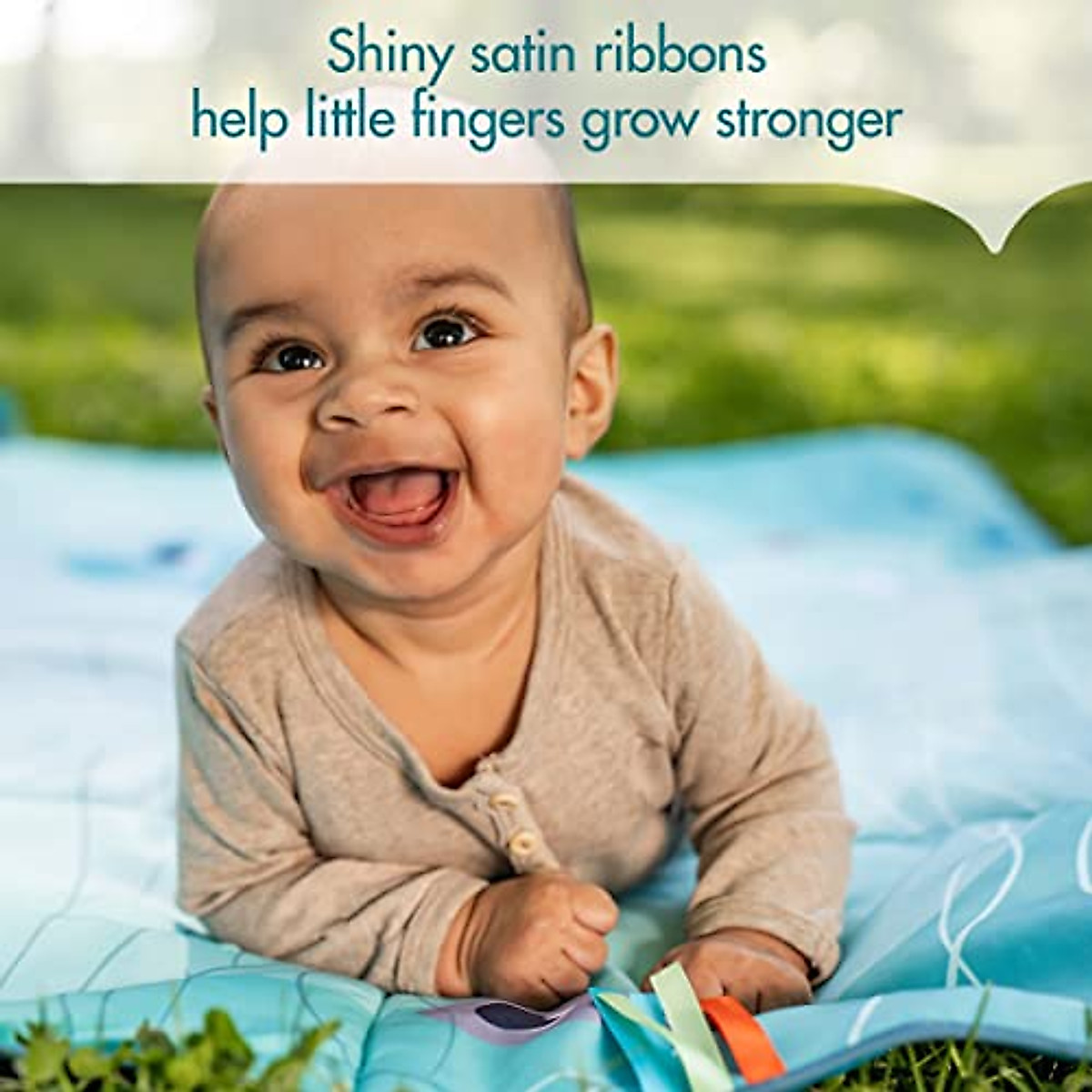 Tiny Love Outdoor Picnic Mat, XL Space Offers Plenty of Room for Play and bonding, Treasure The Ocean