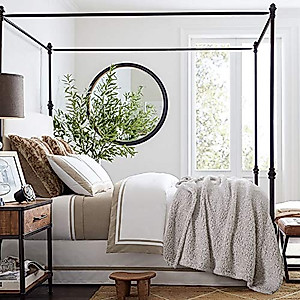 Ultra Soft Cozy Sherpa Throw Blanket, 2 Tones Ombre Light Brown Pattern Reversible, Light Weight Warm Decorative Boho Style Throw Blanket Cover for Sofa, Couch, Bedroom,Travel, 50”x60”